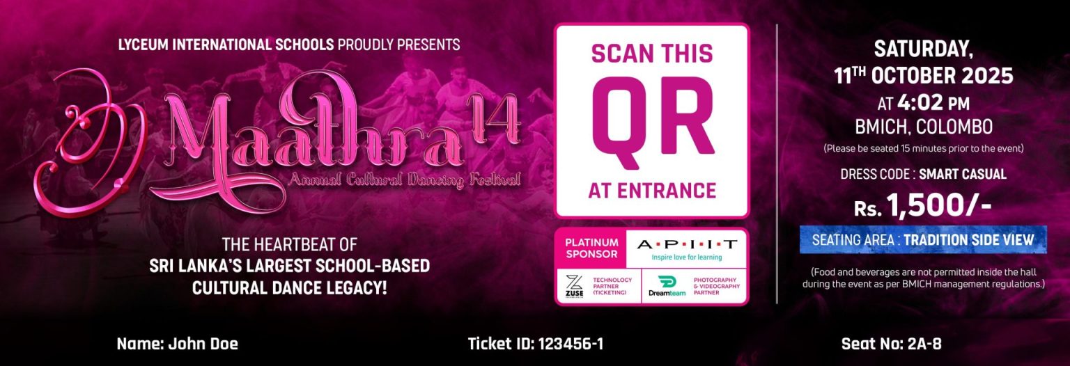 Maathra 14 - Book Your Tickets Online — Lyceum International School