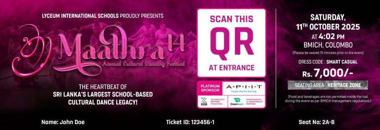 Maathra 14 - Book Your Tickets Online — Lyceum International School